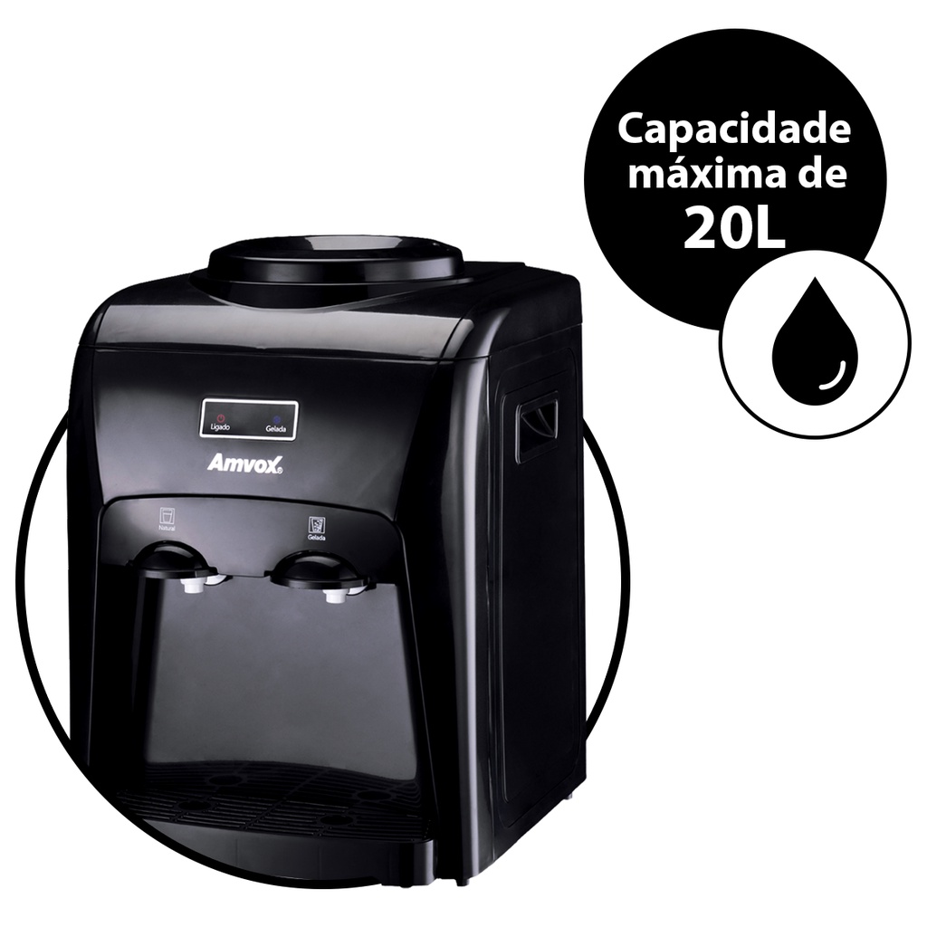 Bebedouro Bebedor Refrigerado Filtro Água Garrafão Galão 20L Gelada ...
