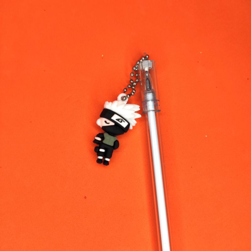 Naruto Canetas com chaveiro Sasuke Kakashi Itachi personagens ponta ...