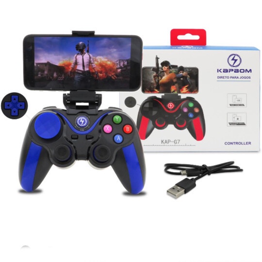 Controle de Jogo Gamepad V8 Celular Joystick Wireless Android IOS PC ...