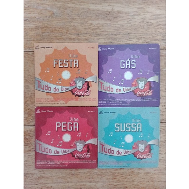 Coleção de 4 Mini Cds Coca Cola Raridade | Shopee Brasil