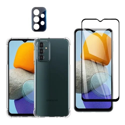 Capa Para Samsung Galaxy M23 Anti Impacto Película Protetora 3d 9d