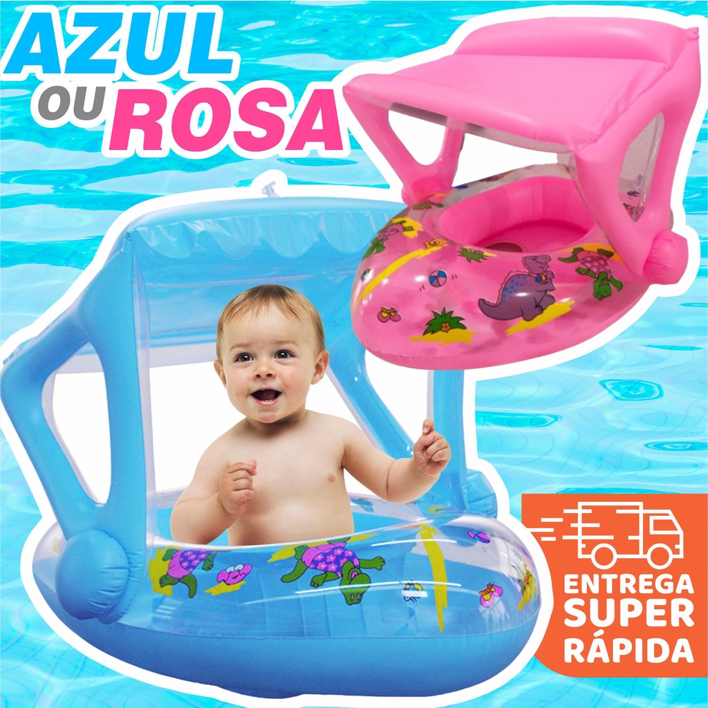Boia Inflável Infantil Baby Float Para Criança Bebe Piscina Lazer e ...