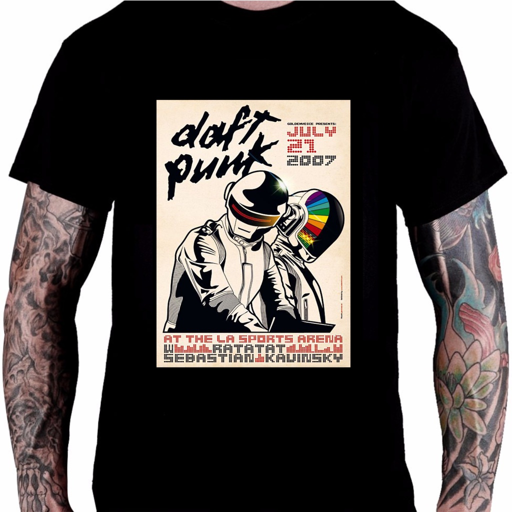 Camiseta Daft Punk Banda Eltronico Psy Tecno C1 | Shopee Brasil