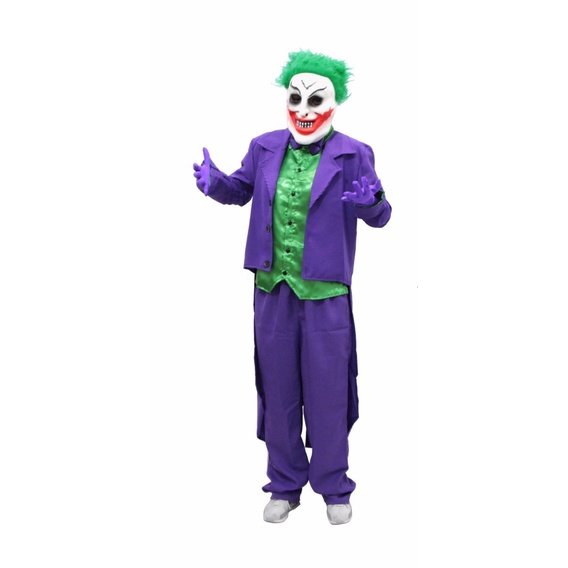 Fantasia Coringa Joker Batmam Juvenil Elmo Cosplay Pronta Entrega ...