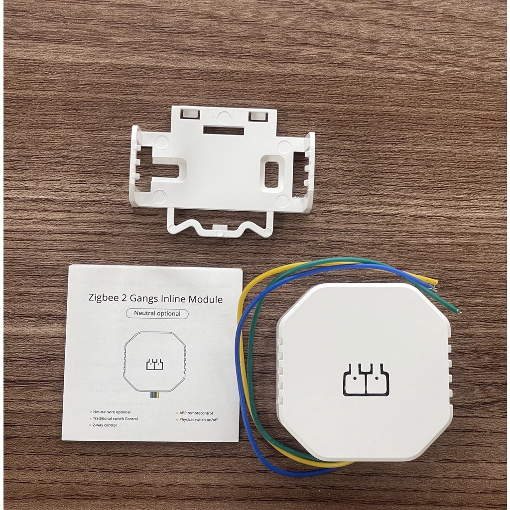 Zigbee 2 Gangs inline module | Shopee Brasil
