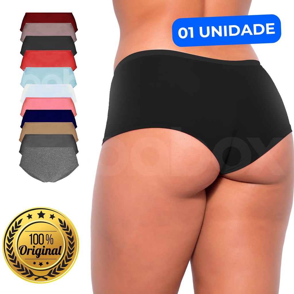 Short Calcinha Boxer Para Vestido e Saia | Feminina Shortinho Cueca Box Academia Conforto Não ...