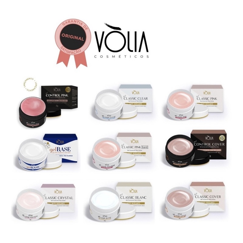 Gel Vólia 24g/20g para unha fibra | Shopee Brasil
