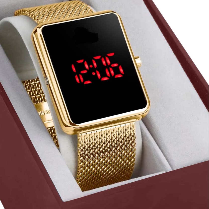 Relógio Feminino Digital Silicone Novo luxo Feminino 233 | Shopee Brasil