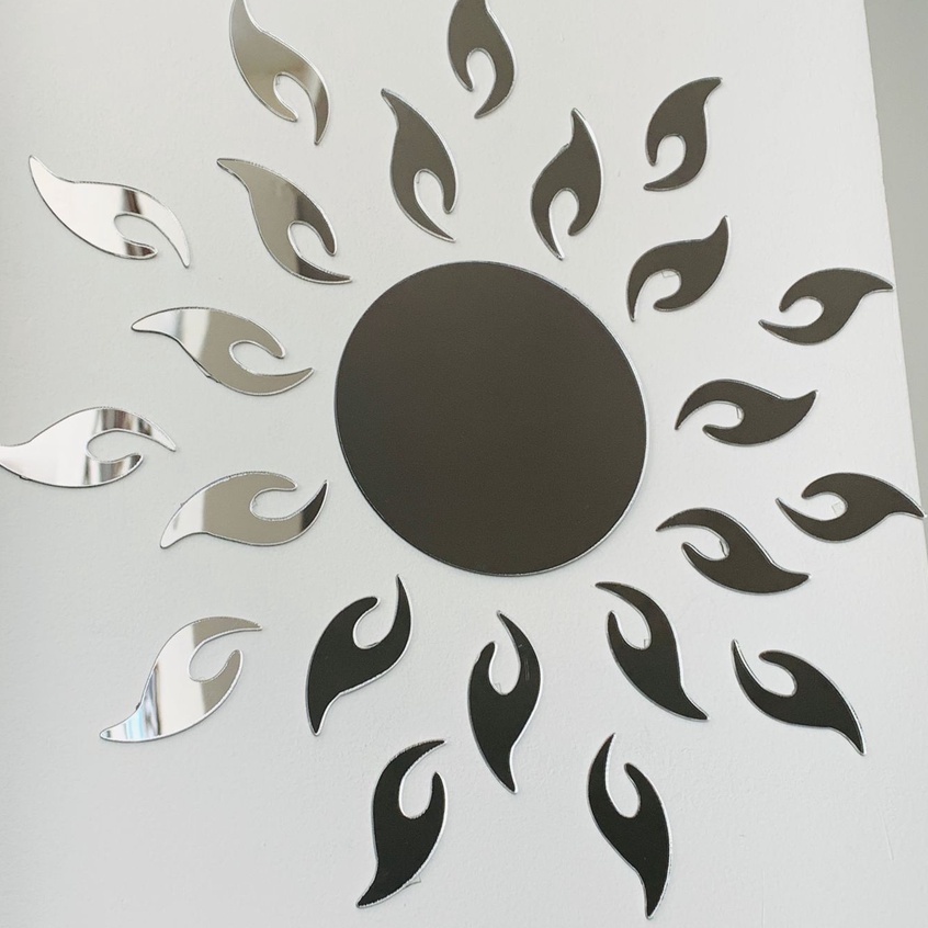 Kit Espelhos Decorativos Acrílico Sol | Shopee Brasil