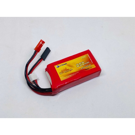 Bateria Flytown Life 2s 6.6v 850mah 5c AEROMODELO AUTOMODELO HELI RADIO RECEPTOR FUTABA HITEC ...
