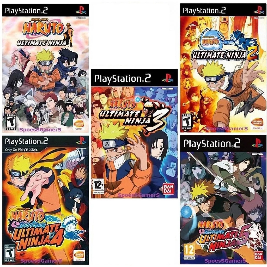 5 Jogos Ps2 Naruto Ultimate s | Shopee Brasil