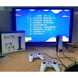 (Entrega hoje) Mini GS5 Retro TV Videogame Console Player Para Nes 8 Bit Jogos Com 200 ...