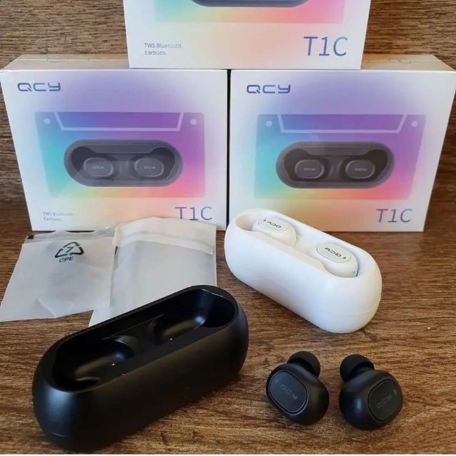 Fone de Ouvido Sem Fio QCY T1C Original 5.0 Bluetooth Esportivo ...