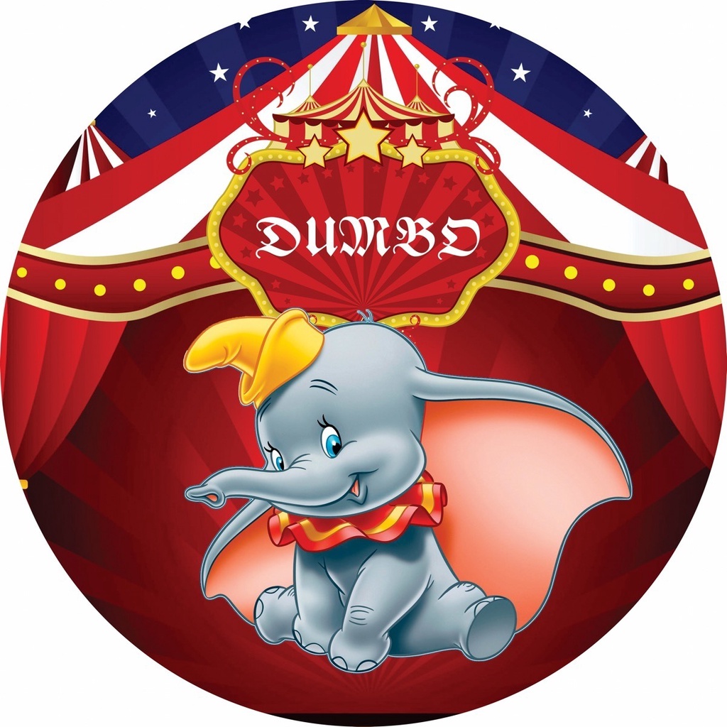 Painel Redondo Dumbo Em Tecido C/elástico Sublimado 3D | Shopee Brasil