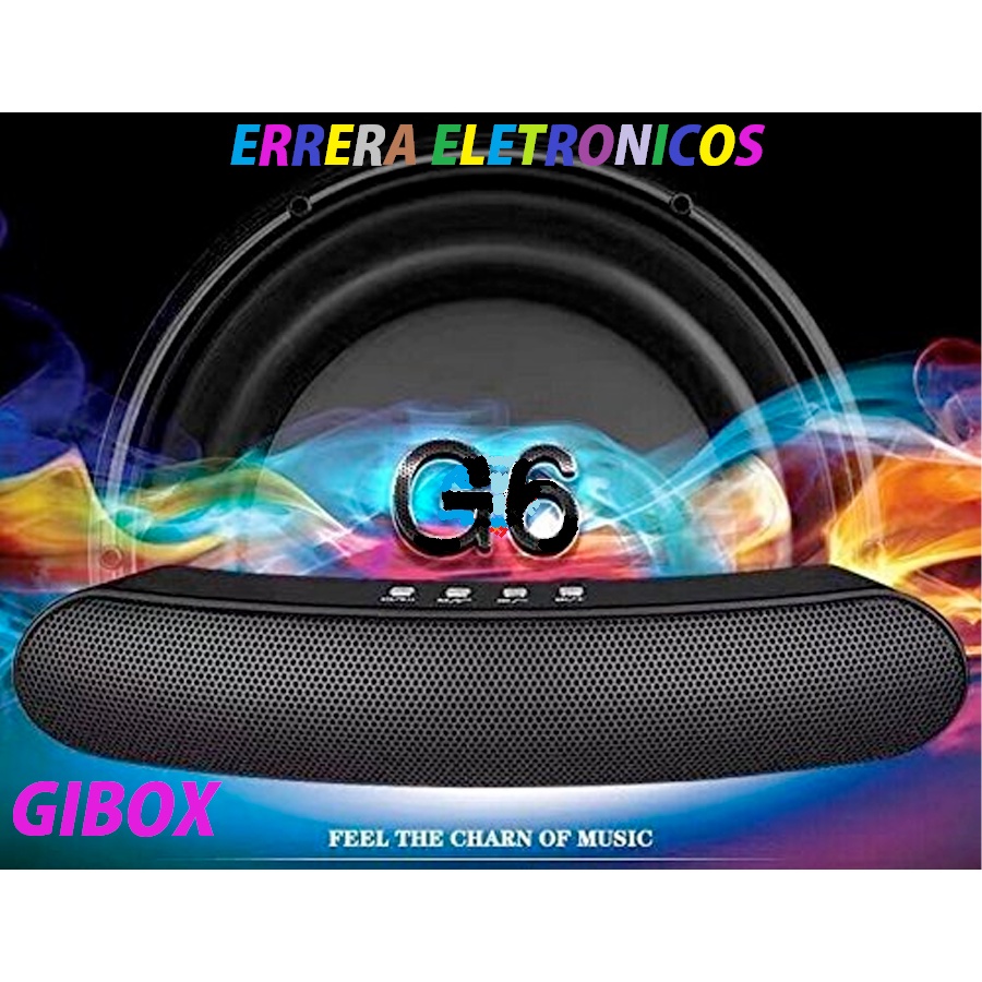 SOUND BAR GIBOX G6 CURVE QUALIDADE DE SOM LIMPO SEM DISTORÇÕES | Shopee ...