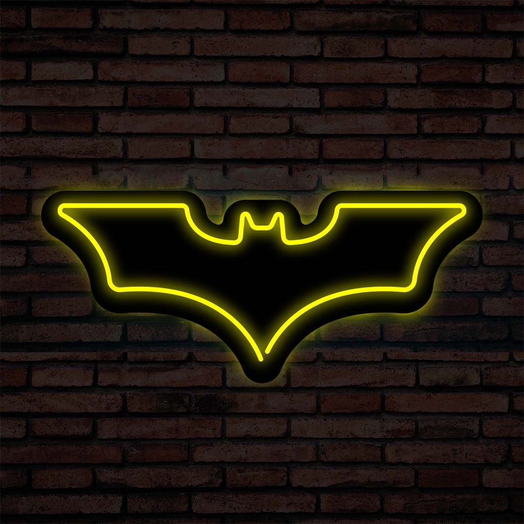 Painel Neon Led em acrílico cristal 4mm - Batman 0,50 x 0,22cm | Shopee ...