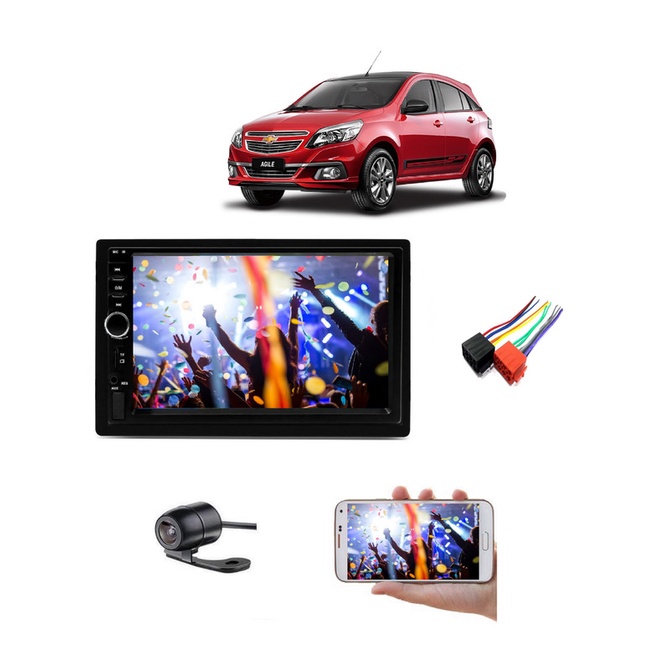 Mp5 Central Multimidia Moldura Agile 2009 2010 2011 + Camera | Shopee ...