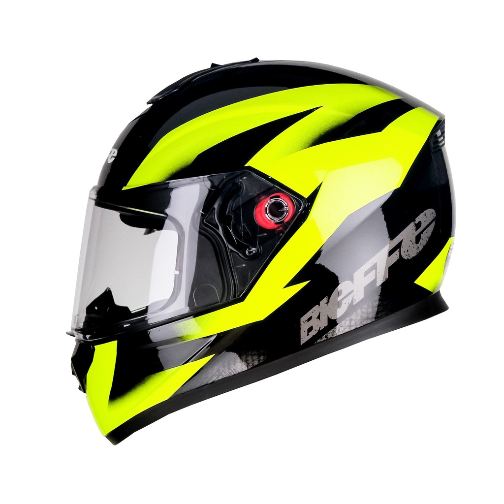 Capacete Bieffe B12 Flat Preto com Amarelo | Shopee Brasil