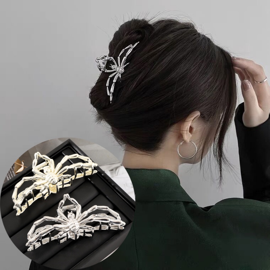 Grampo De Metal Coreano Para O Cabelo Da Aranha Mulher Grande Suporte ...