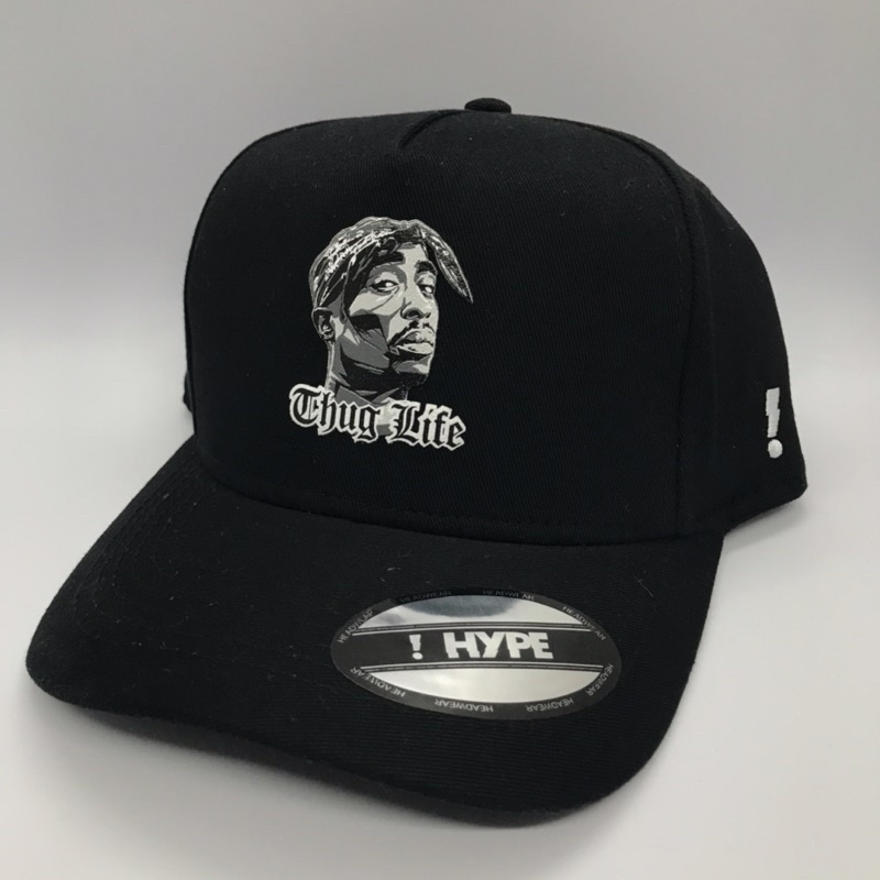 bone tupac - thug life - preto básico - aba curva. | Shopee Brasil