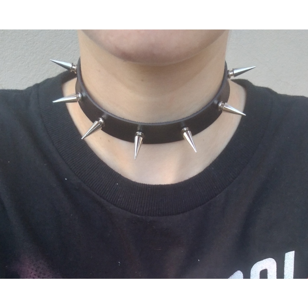 Choker Extreme Spike - Gargantilha Coleira Punk Rock Gótica - Escorrega ...