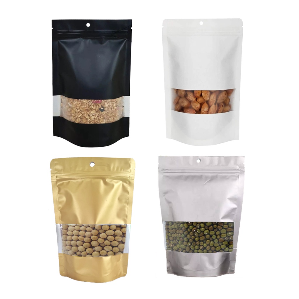 Embalagem Stand Up Pouch PE C/ Visor 12x20cm | Shopee Brasil