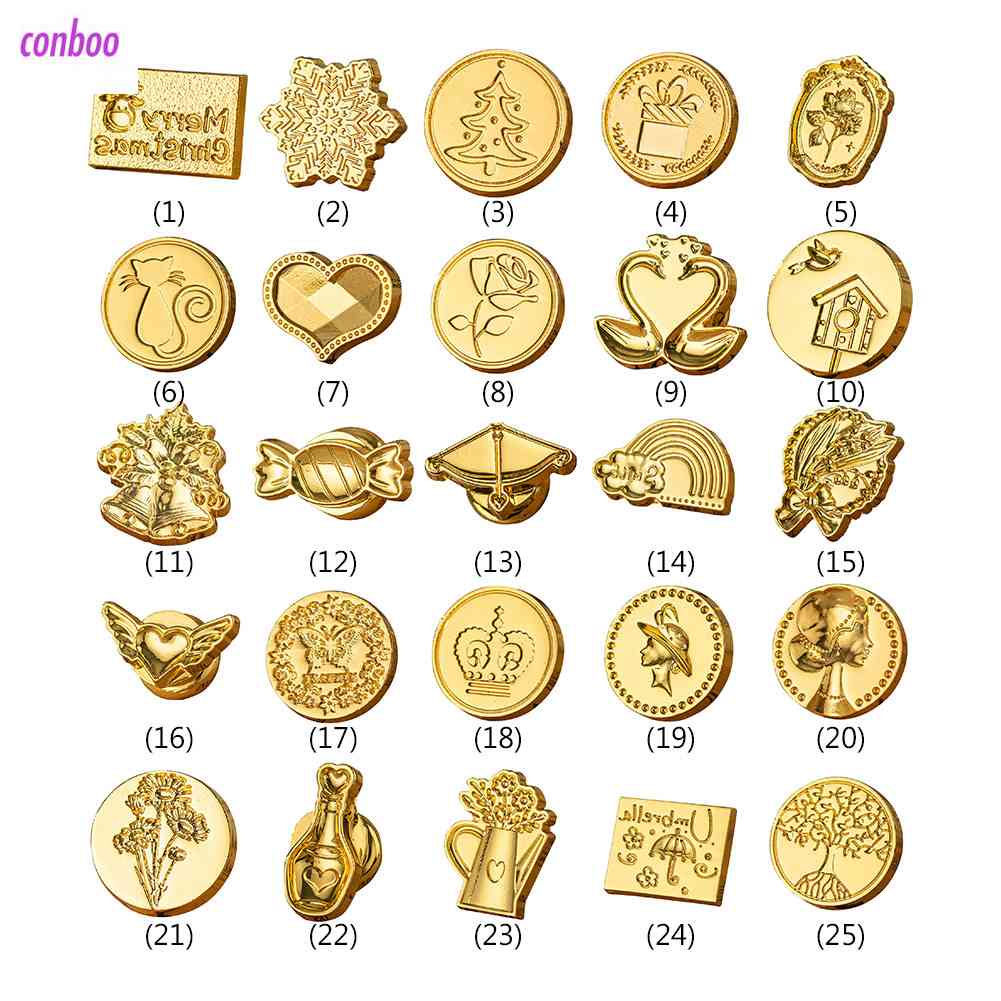 CONBOO DIY Art Seal Head Envelope Decorativo Cabeça De Vedação Em ...