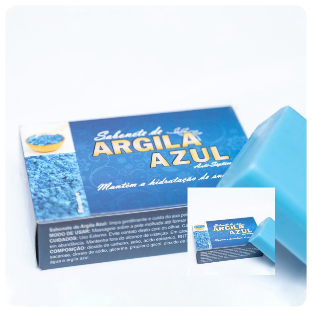 Sabonete em Barra Argila Azul Bio Instinto | Shopee Brasil