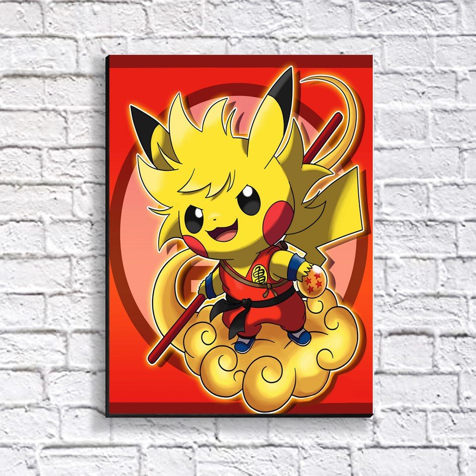 Quadro Dragon Ball - Pikachu (Goku) | Shopee Brasil