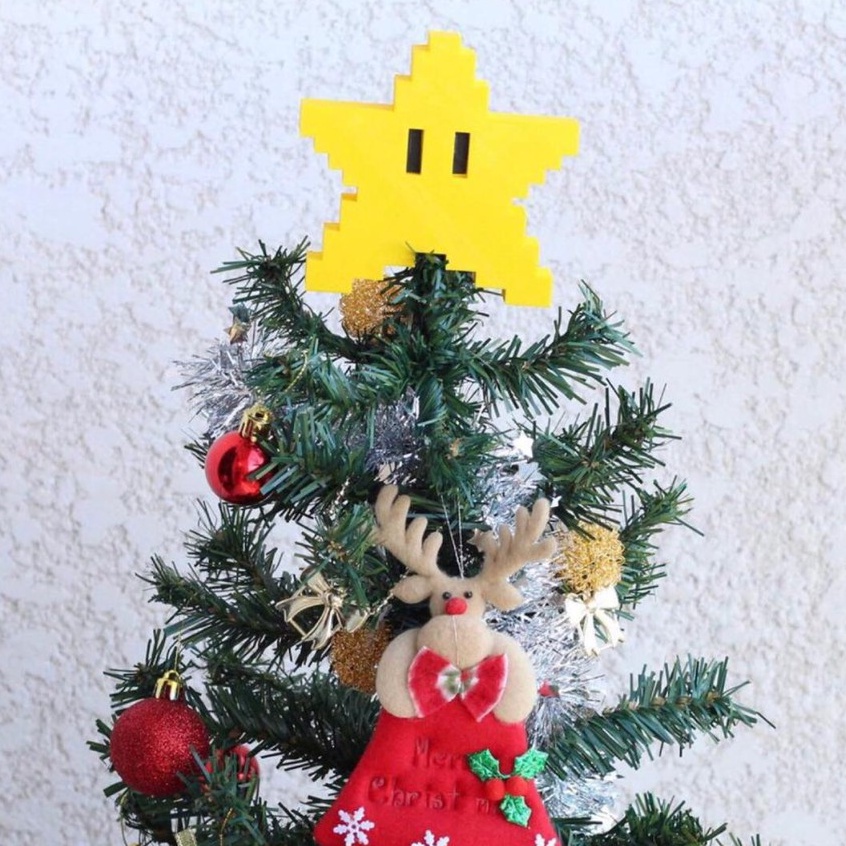 Estrela da Arvore de Natal Super Mario - Corre Que Ta Baratinho