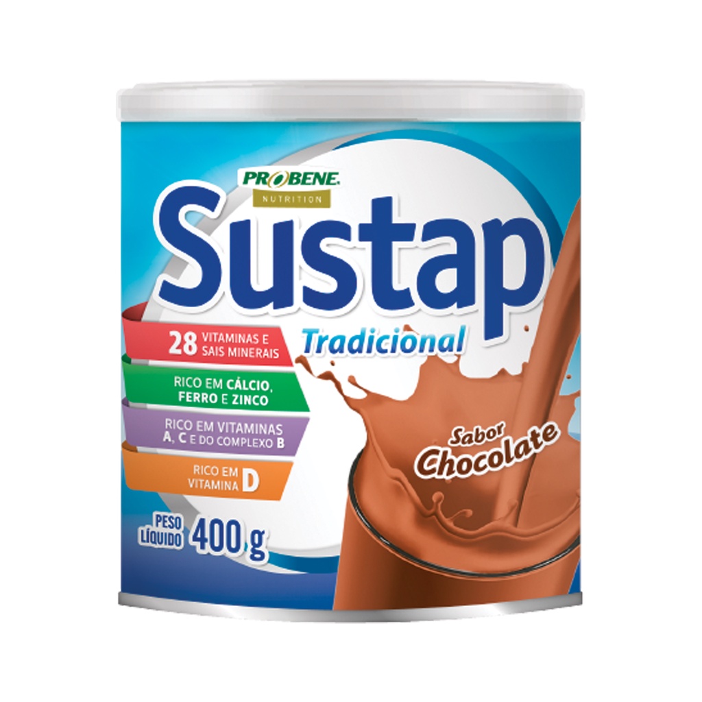Sustap Tradicional 400g Sabor Chocolate Tipo Ensure - Suplemento em Pó ...
