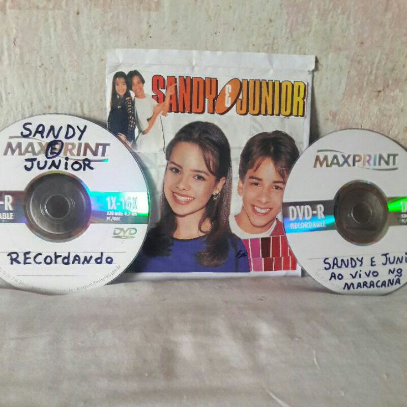 Dvd Sandy e junior recordando e Maracanã não original Leia a discrição ...