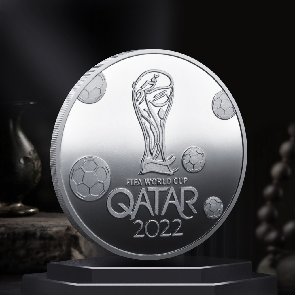 Copa Do Mundo Da FIFA Qatar 2022 Moeda Comemorativa Medalhão ...