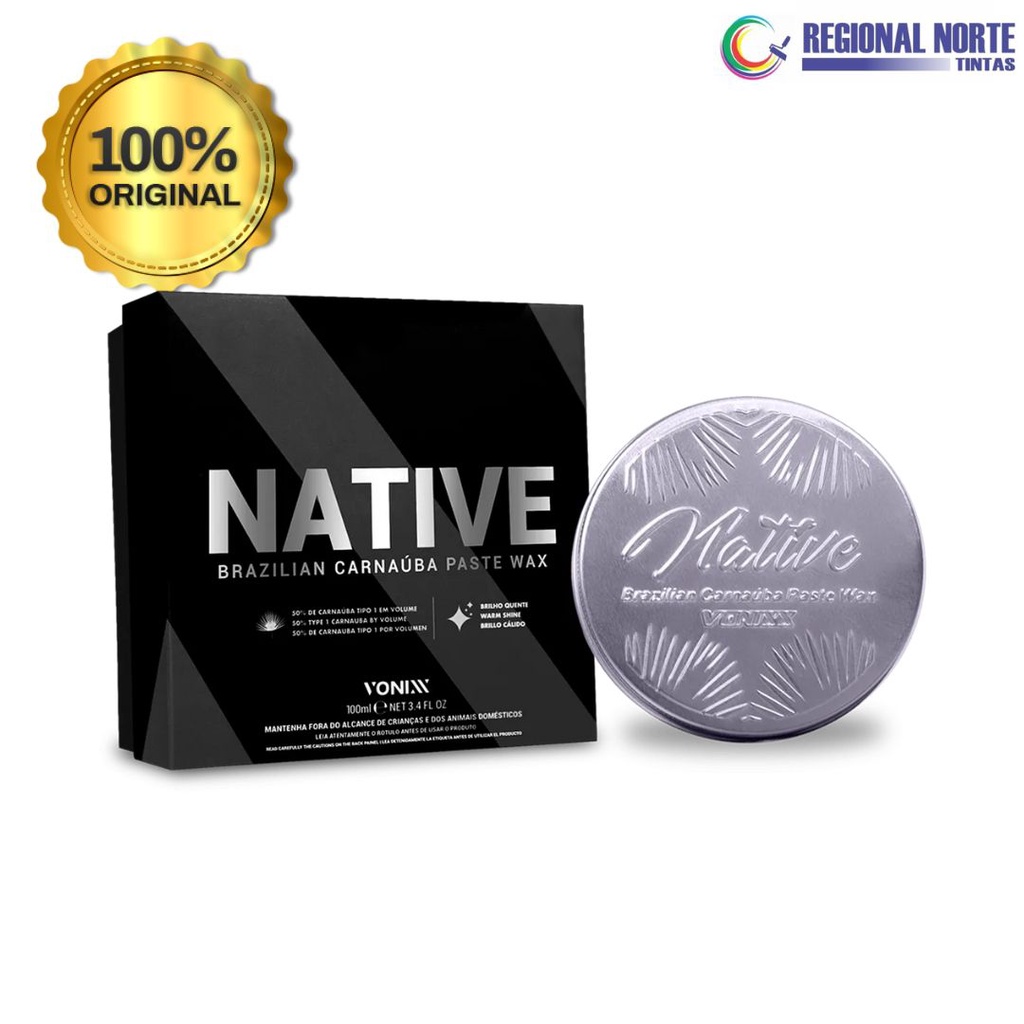 Native Paste Wax Cera Carnaúba Vonixx - 100ml | Shopee Brasil