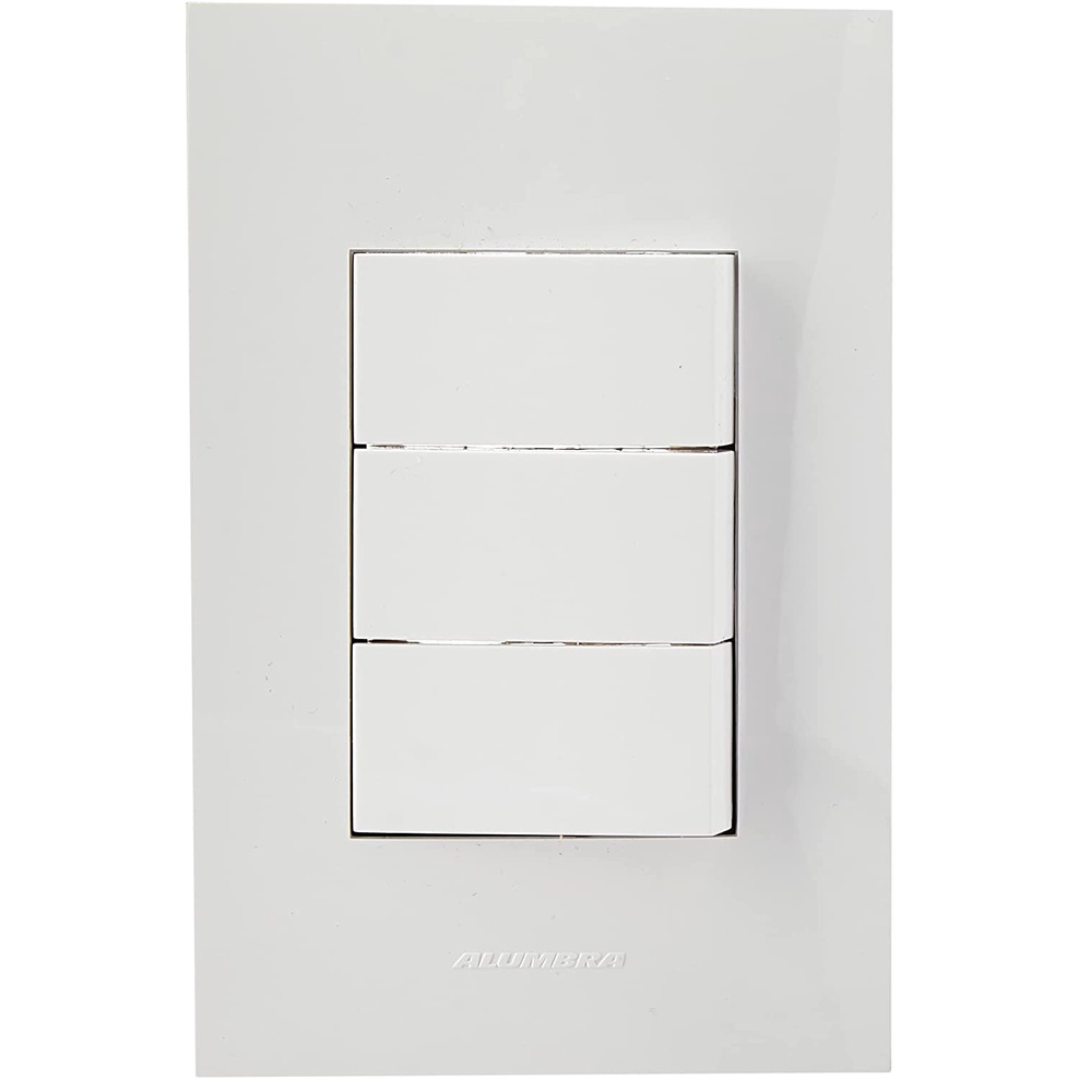 Conjunto 3 Interruptores Simples Alumbra | Shopee Brasil