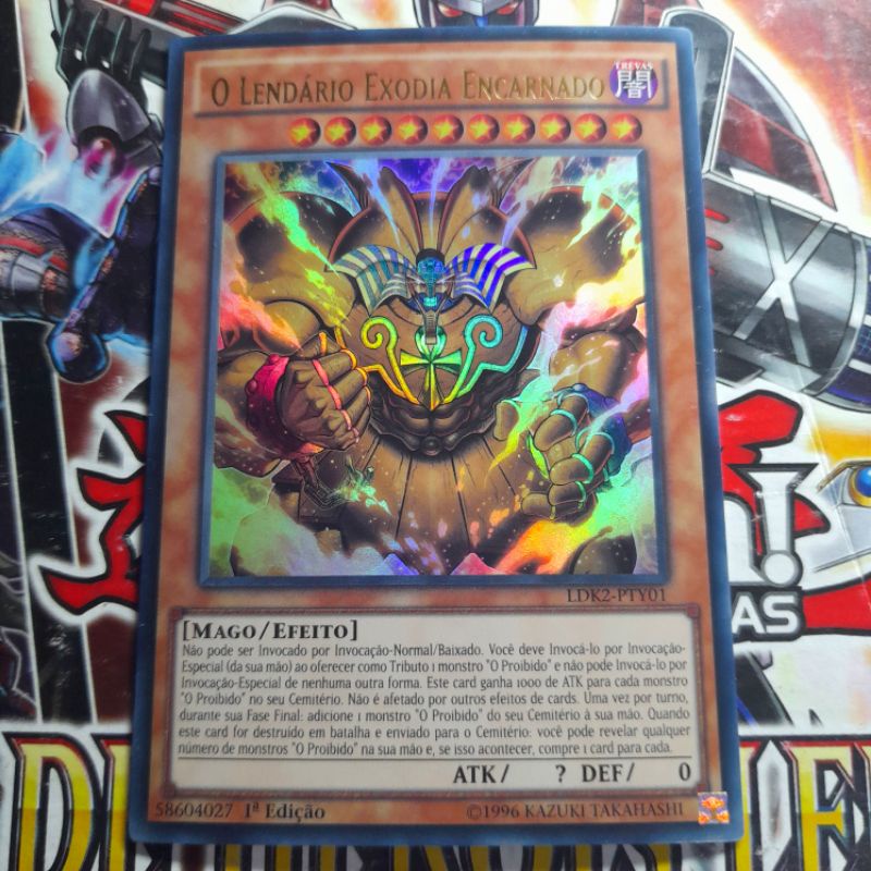 O Lendário Exodia Encarnado - Ultra Raro Foil - Original - Yu-gi-oh / Yugioh | Shopee Brasil
