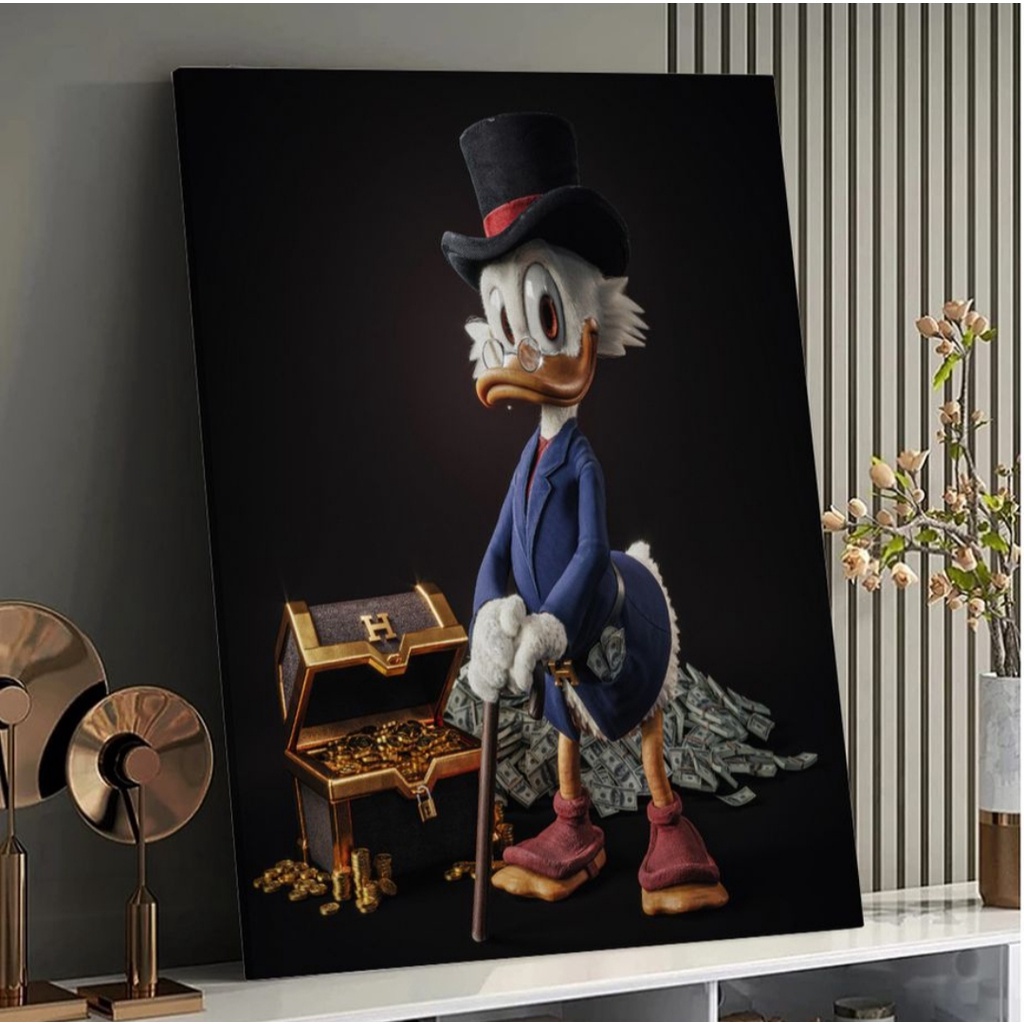 Quadro Decorativo Tio Patinhas Milionário 60x40cm Para Decorar Sua Casa ...