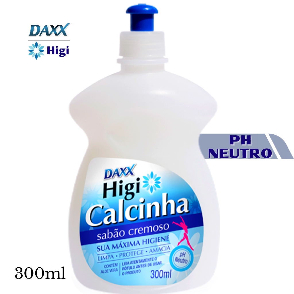 Sabao Cremoso Intimo Daxx Higi Calcinha Tradicional 300ml Sabonete Para ...