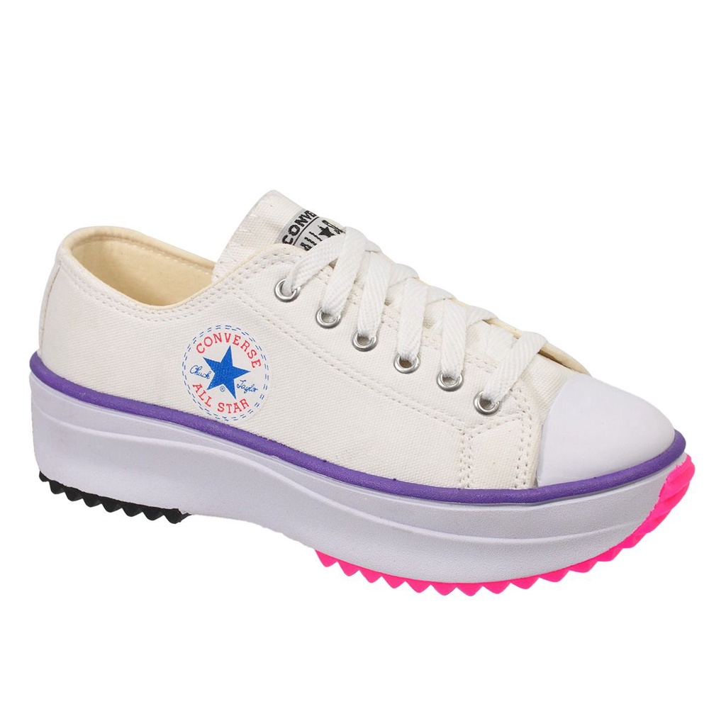 Tênis All Star Chuck Taylor Tratorado Salto Plataforma em Promoção ...
