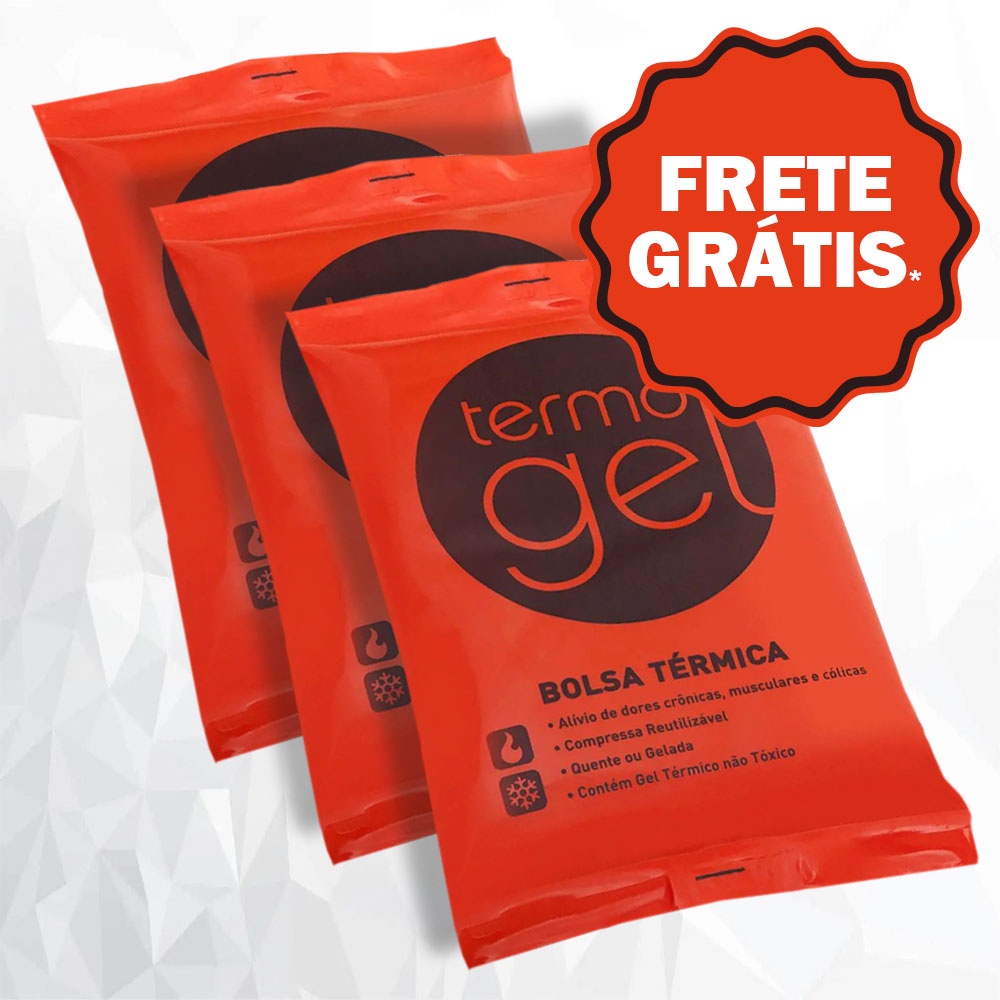 Kit 3 Bolsas Térmica Compressa Quente e Fria Termogel 350ml | Shopee Brasil