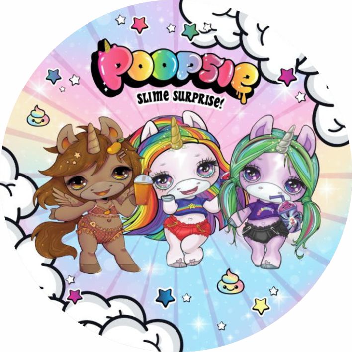 Painel Redondo Festa Poopsie | Shopee Brasil