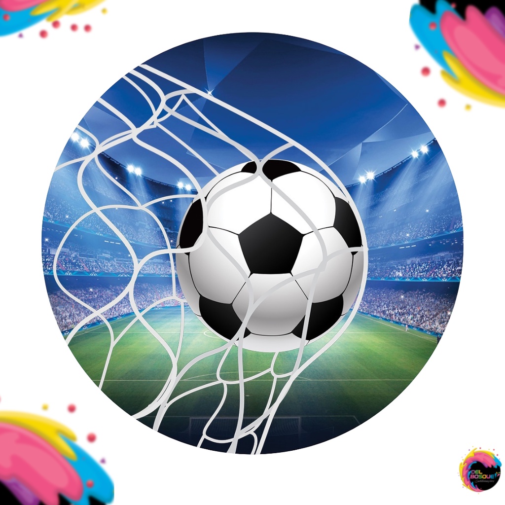 Painel Redondo em Tecido Sublimado Tema Bola | Shopee Brasil