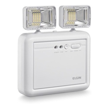 Luminária De Emergência Led Power Line 8w 1200lm 6500k Elgin | Shopee ...