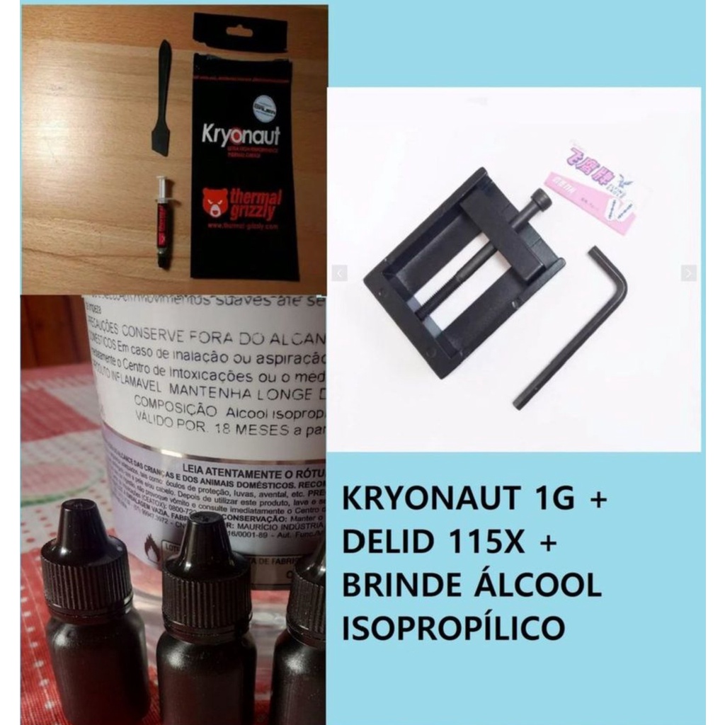 Thermal Grizzly Kryonaut 1g + Delid Tool Lga 115x com Certificado ...
