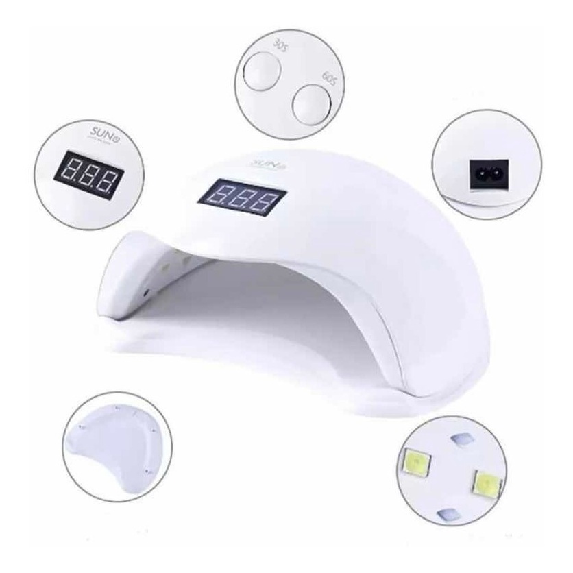 Cabine Sun 5 Led E Uv Digital Bivolt Unha Gel | Shopee Brasil