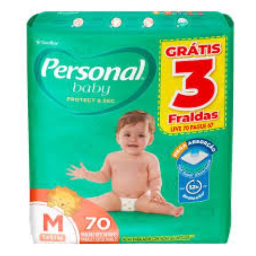 Fralda Personal Baby Hiper pacote M 70 Unidades De 5kg à 9,5kg | Shopee ...
