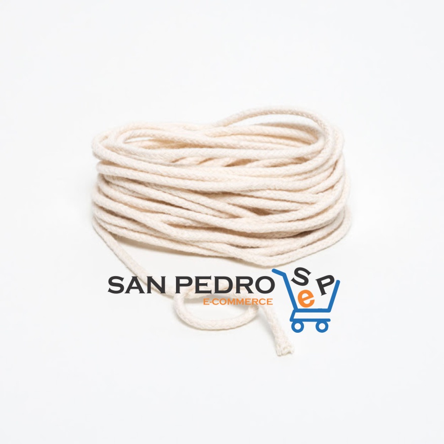 Pavio de algodão sem cobre (Grosso 3mm) 10 metros | Shopee Brasil