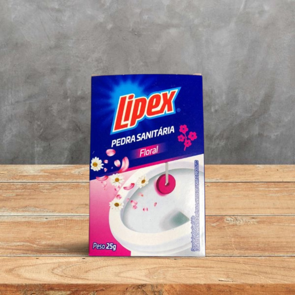 Pedra Sanitária Lipex 25g Ação Bacteriostática Floral | Shopee Brasil