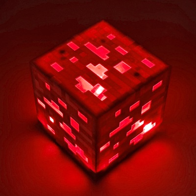 Tocha Minecraft Recarregável Lâmpada De Mudança De Cor Jogo Periférico ...