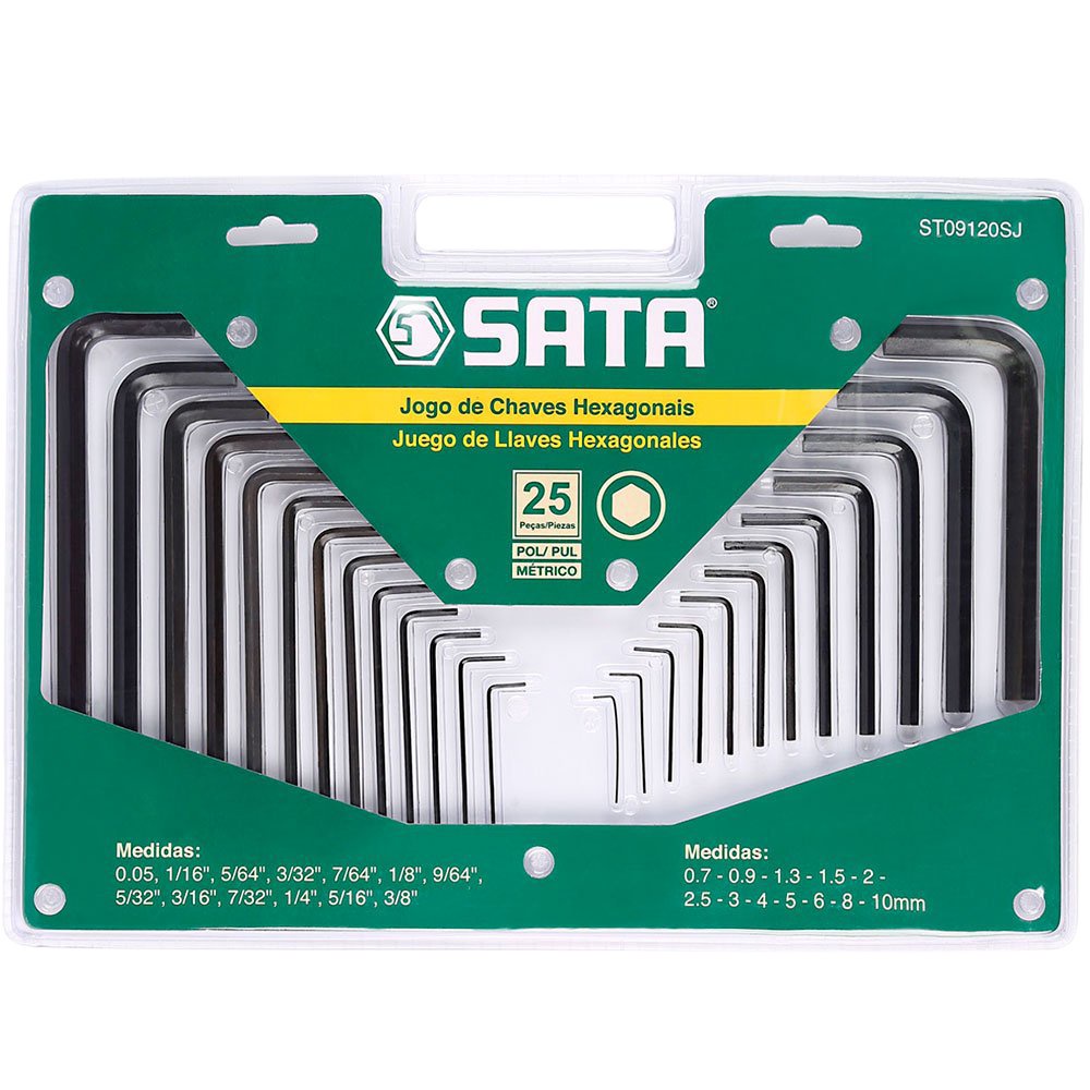 Kit Jogo Chave Allen 25peças Sata St09120sj | Shopee Brasil